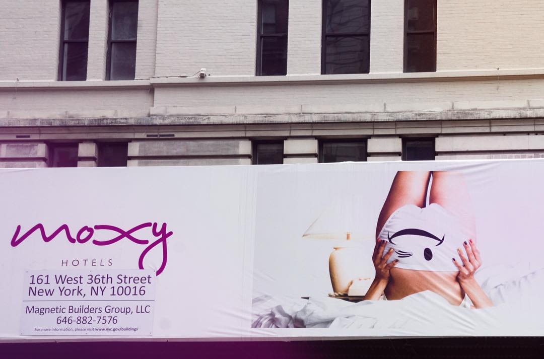 Cheekiness encouraged - Moxy Times Square