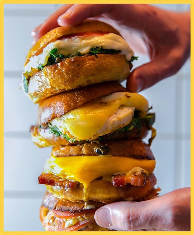 Stacks, on stacks, on stacks @egghead - Moxy Times Square